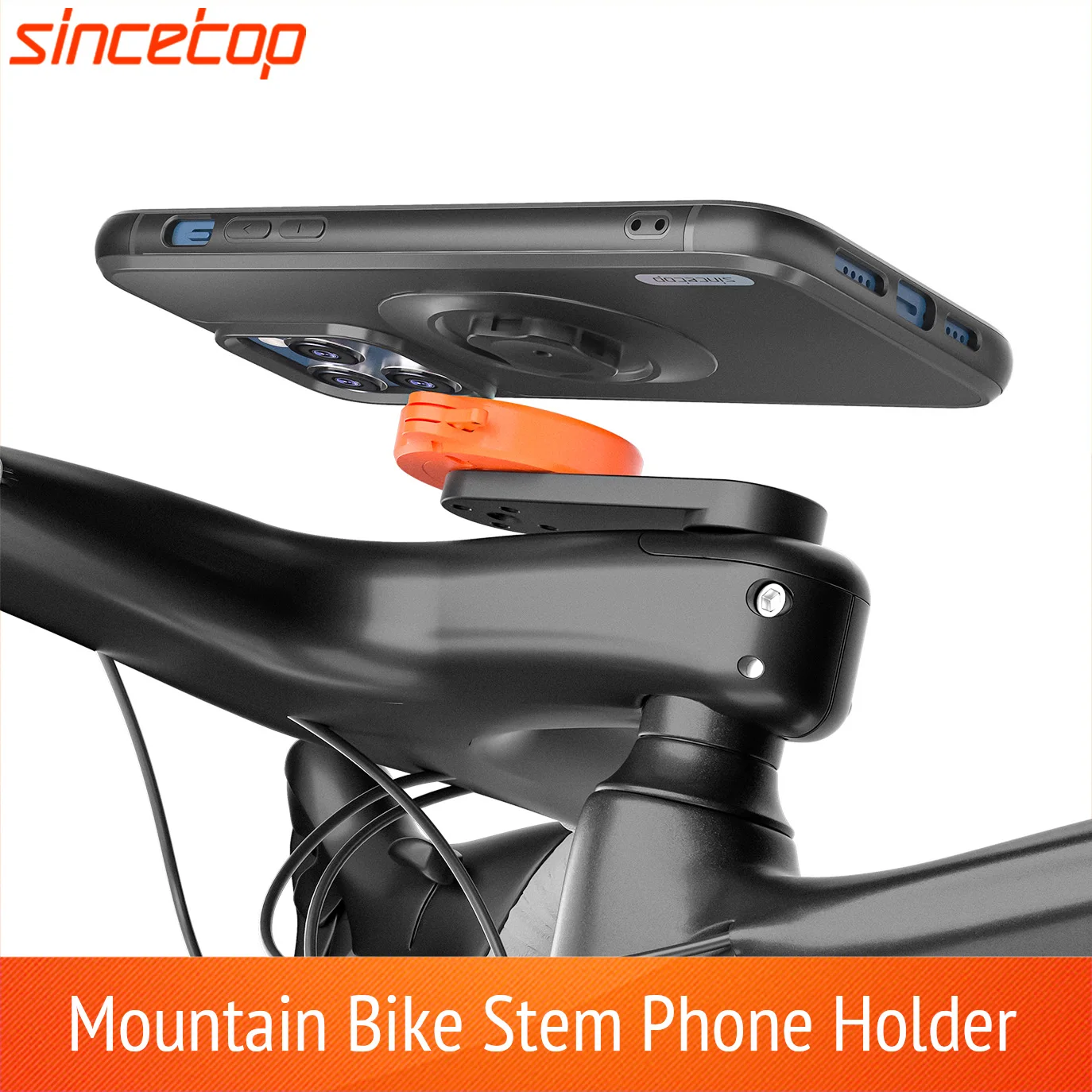 MTB Bicycle Phone Holder, Quick Mount, Rotatable, Aluminum, Mountain ...
