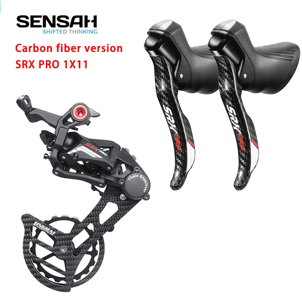 SENSAH carbon fibre SRX PRO 1X11 Speed R/L Shifter Rear Derailleurs ...