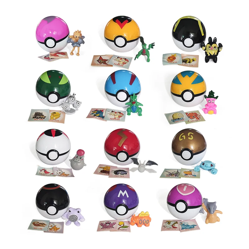 12pcs-Set-Pokemon-OPP-Bagged-Pokeball-Pikachu-Action-Figure-Game-Pocket ...