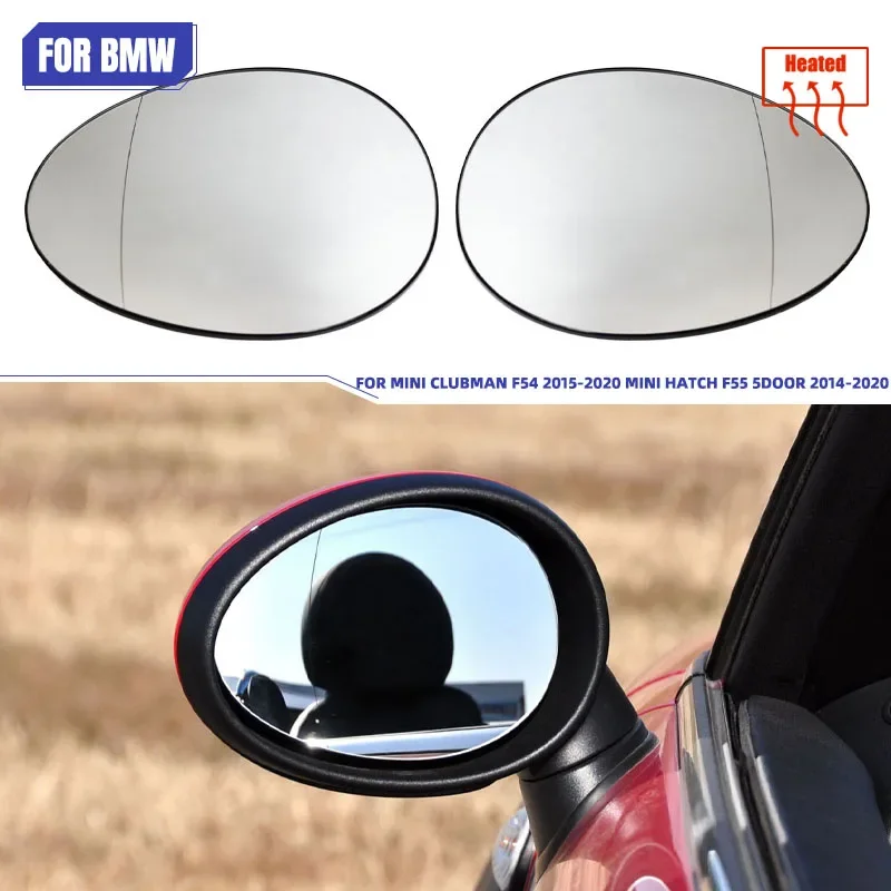 Rearview Mirror Glass with Clip Replacement for BMW Mini R55 R56 R57 ...
