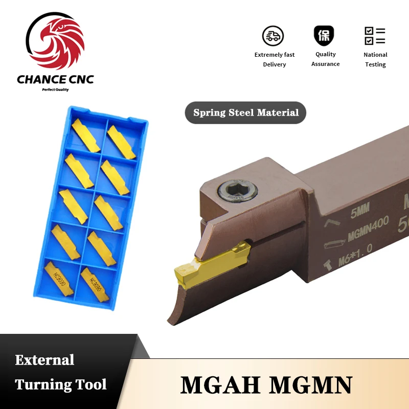 MGAH320 MGAH325 Spring steel slotting tool holder External reverse end ...