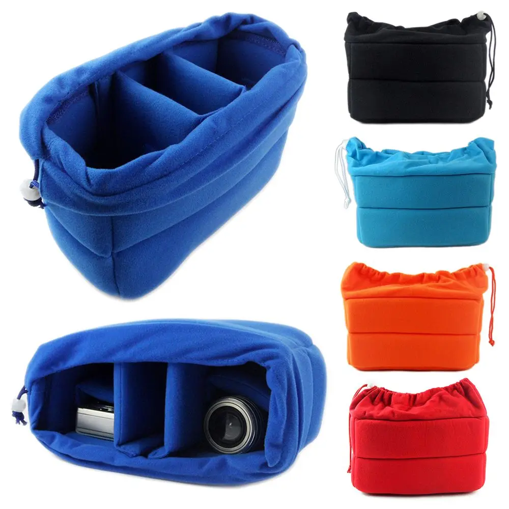 Camera Insert Bag Partition Padded Bag Velvet Shockproof Protection ...