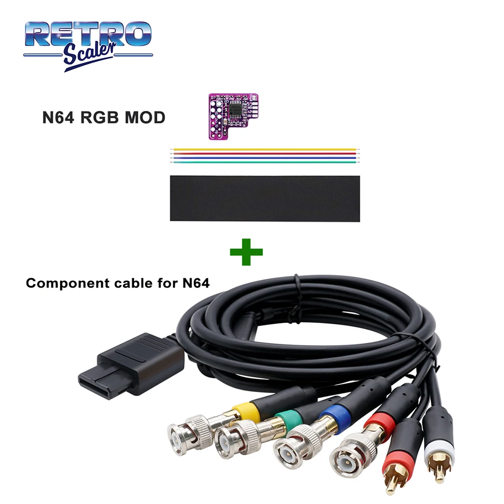 RetroScaler-Kit-Mod-RGB-para-Consola-de-Jogos-Retro-Amp-Chip-para-N64 ...