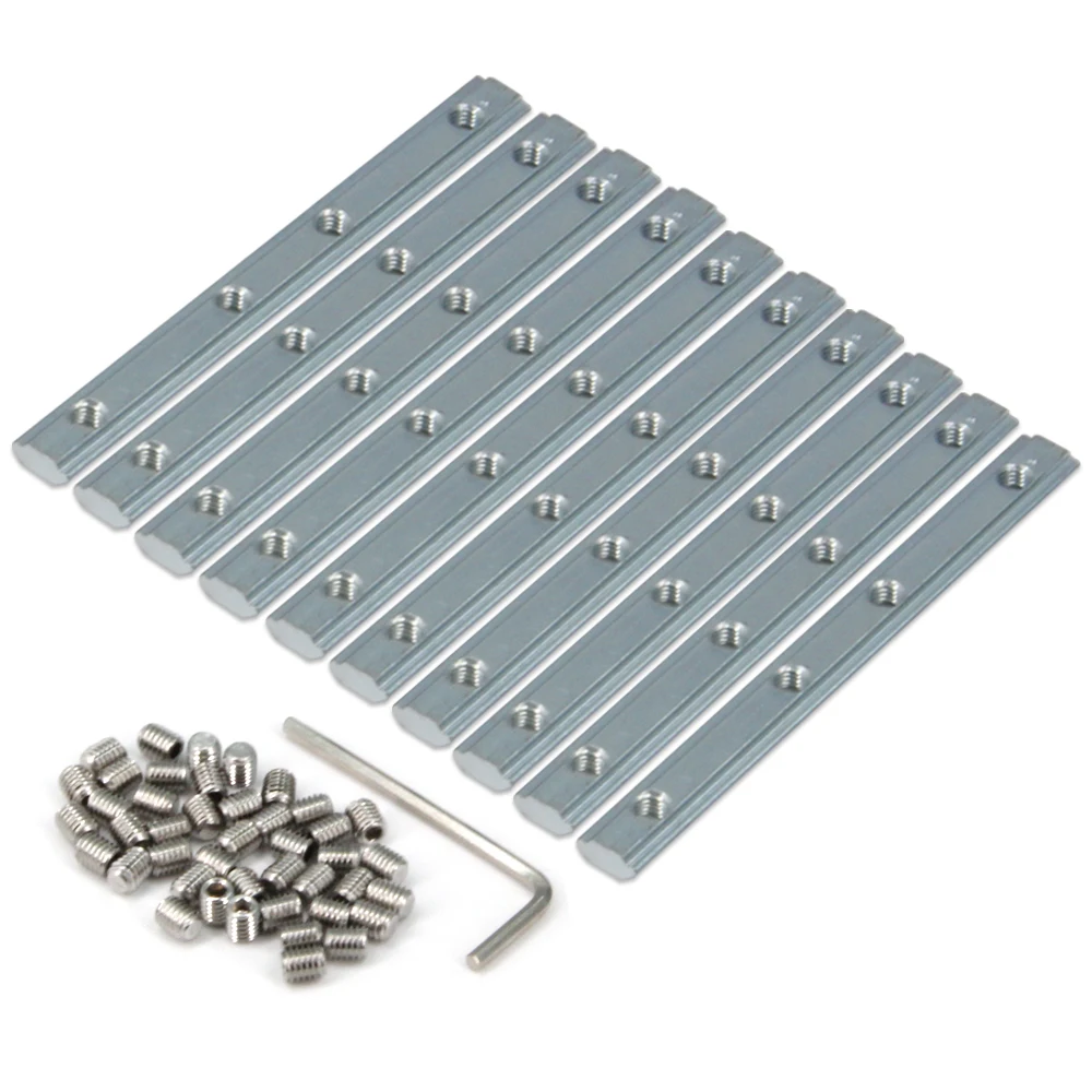 10pcs-Straight-Line-Connector-Length-3-9inch-Joint-Bracket-with-M5 ...