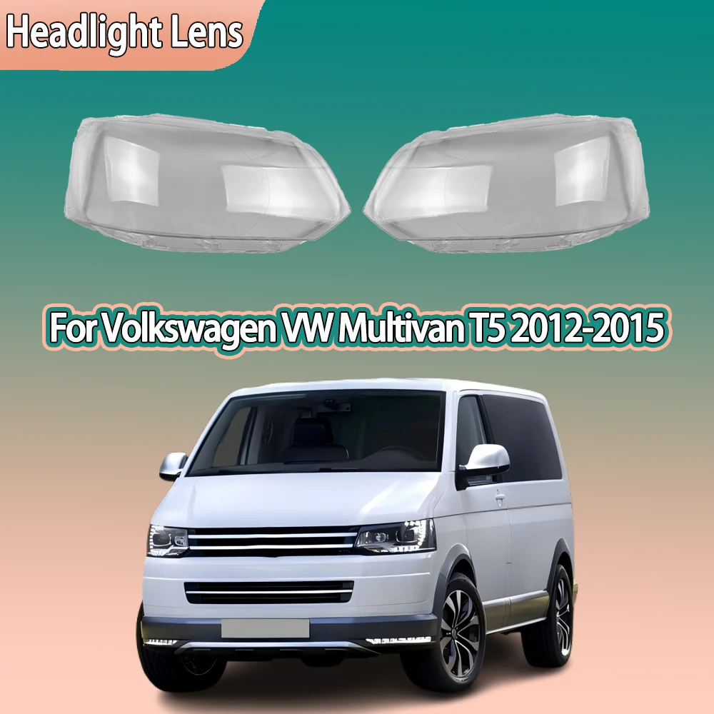 Car Front Lights Glass For Volkswagen VW Multivan T5 2012 2013 2014 ...