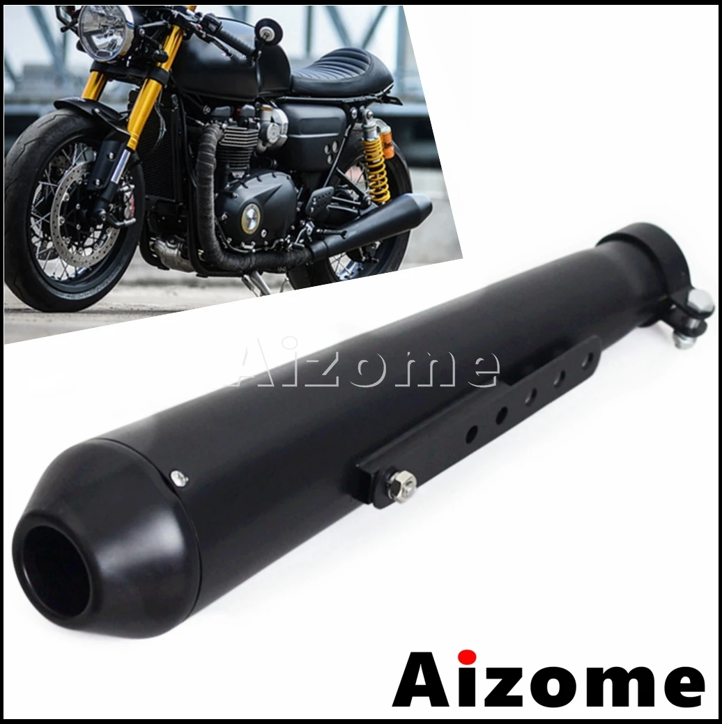Motorcycle-Stainless-Steel-Silencer-Reverse-Cone-Muffler-Exhaust-Pipe ...