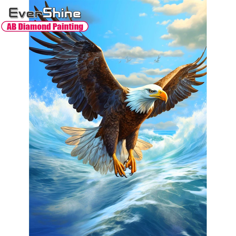 Evershine Diamond Painting Eagle Cross Stitch Diamond Embroidery Sky ...