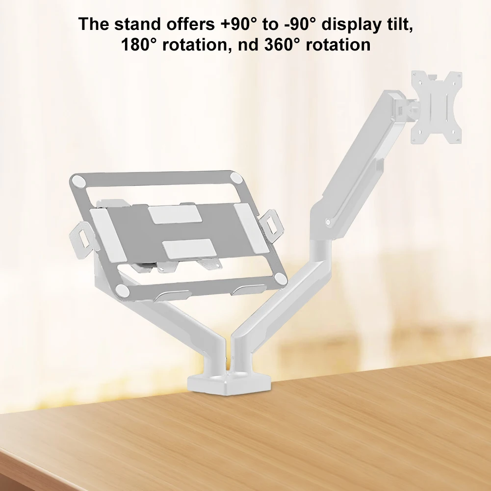 Dual Monitor Stand Full Adjustable Grommet Mounting Base Expandable ...