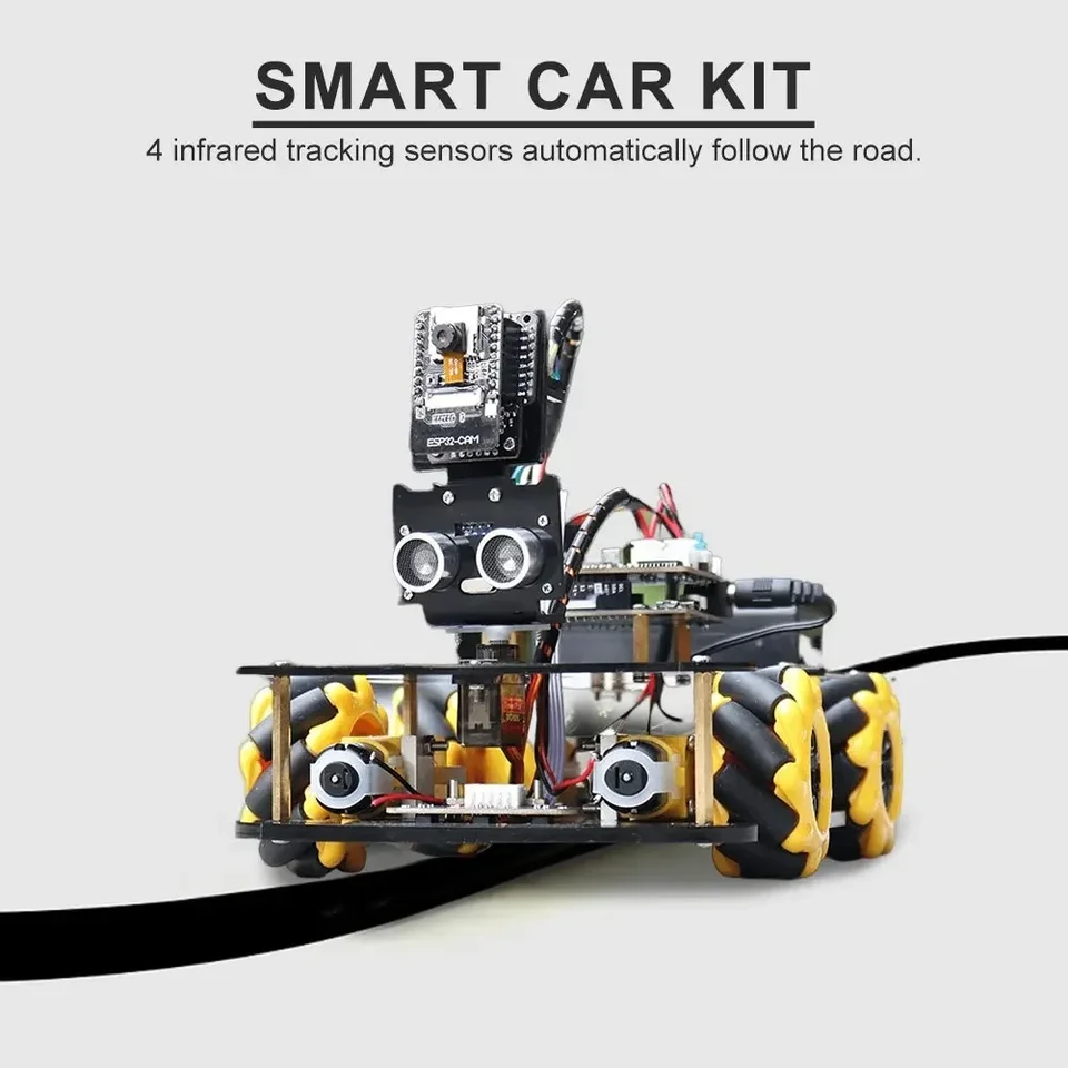 Stem Toys For Kids 10-13 ESP32 Smart Camera Robot Car - 4WD Mecanum ...