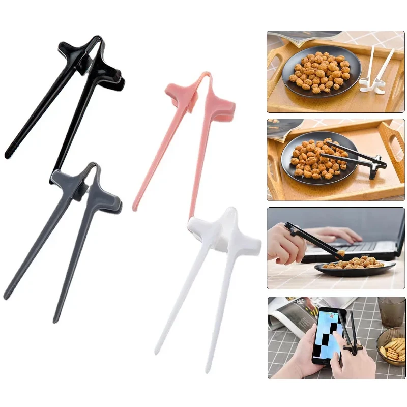 Finger Chopsticks for Gamer Gaming Snack Clips Plastic Chopstick Snack ...