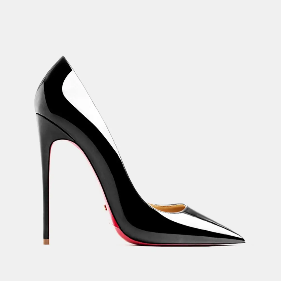 Real Leather Star Style Luxury Brand Red Bottom For Women High Heel ...