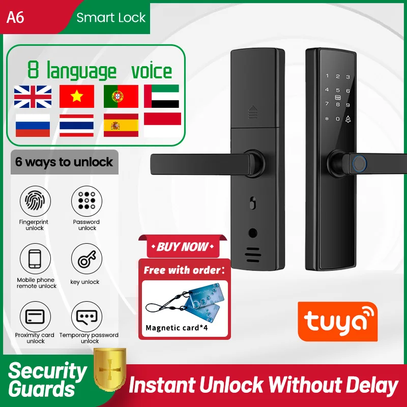 Smart-Door-lock-Electronic-password-fingerprint-Digital-Keyless-Smart ...