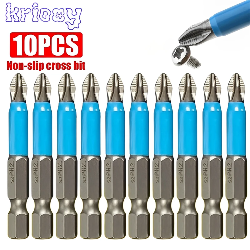 5-10Pcs-Screwdriver-Bits-Set-50mm-PH2-Anti-slip-with-Magnetic-1-4-Hex ...