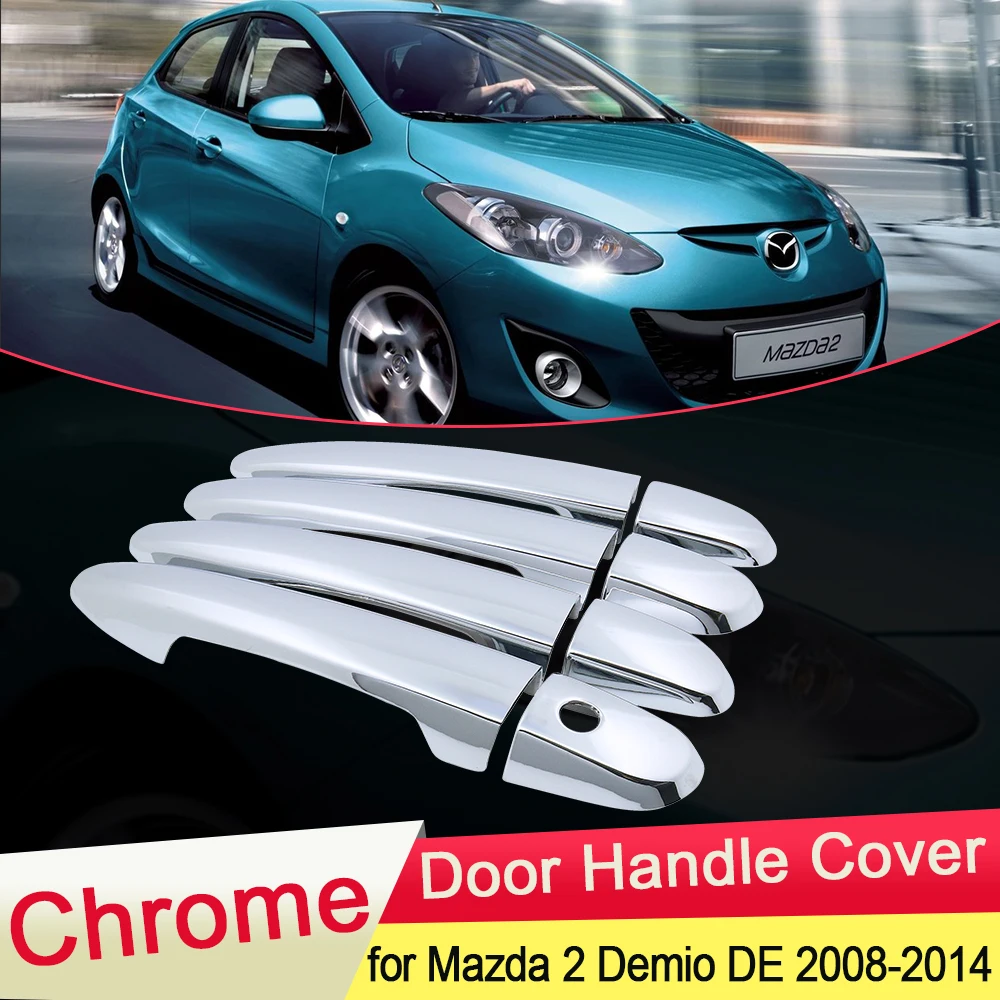 Luxuoso-Chrome-Porta-Handle-Capa-Cap-Captura-Guarni-o-Adesivos-de-carro ...