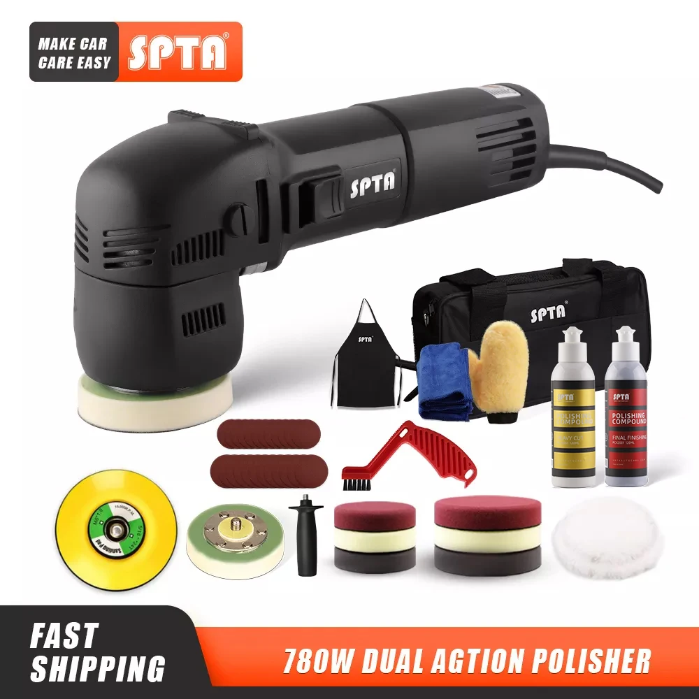 Spta 3" Inch Electric Mini Car Polisher 780w/10mm Random Orbit Dual ...