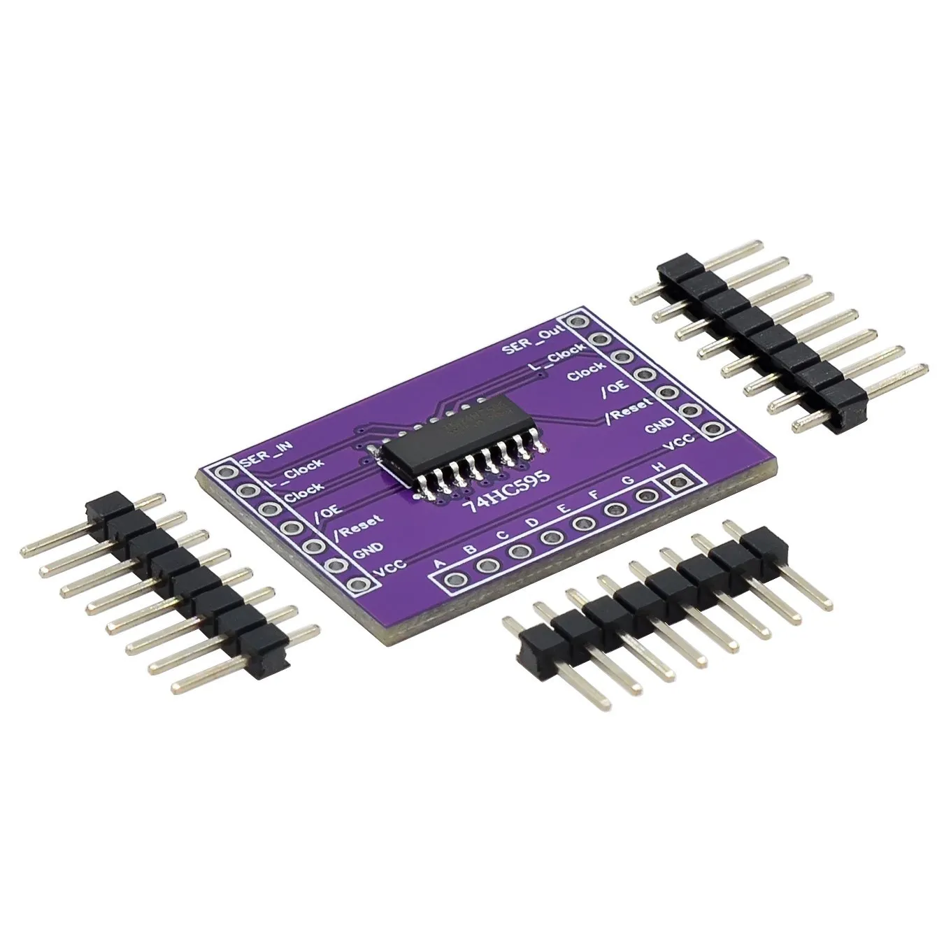 74HC595 Shift register IC drain open output CMOS serial output low ...