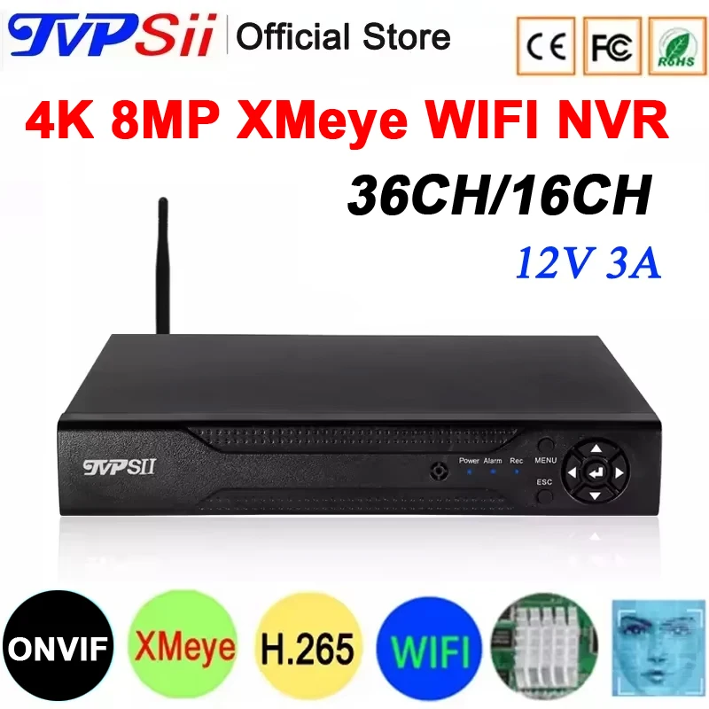 H-265-Audio-Hi3536C-XMeye-Face-Detection-36CH-36-Channel-4K-8MP ...