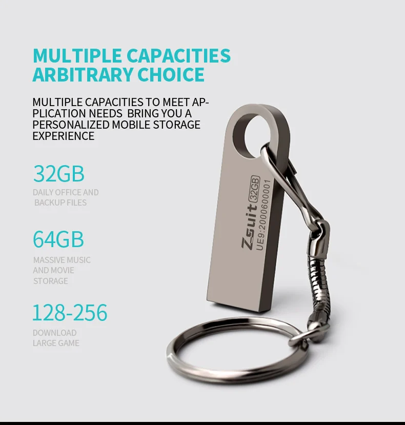 USB-флешки Z－suit e9, 64 ГБ, металлические | AliExpress
