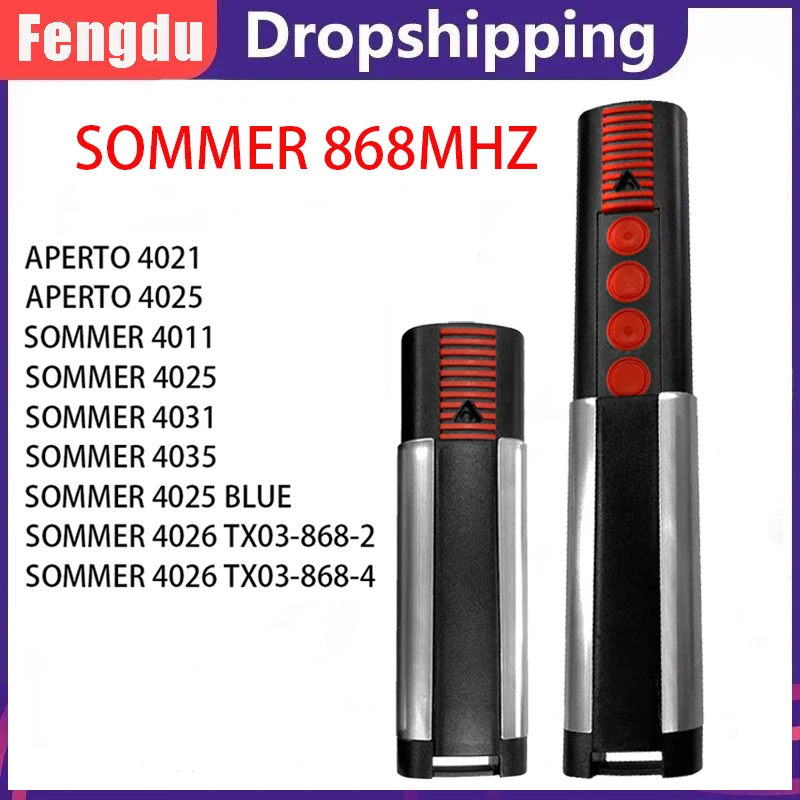 868mhz-SOMMER-Garage-Door-Opener-Transmitter-SOMMER-4020-4025-4026-TX03 ...