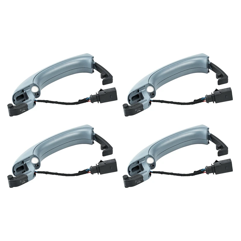 4Pcs Smart Sensor Exterior Door Handle For- Q7 2010-2015 4L0837207A
