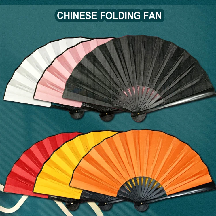 10inch-Chinese-Style-Vintage-Folding-Fans-Black-White-Red-Yellow-Green ...