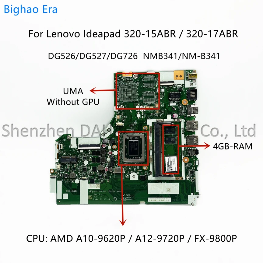 NMB341 NM B341 For Lenovo Ideapad 320 15ABR 320 17ABR Laptop ...