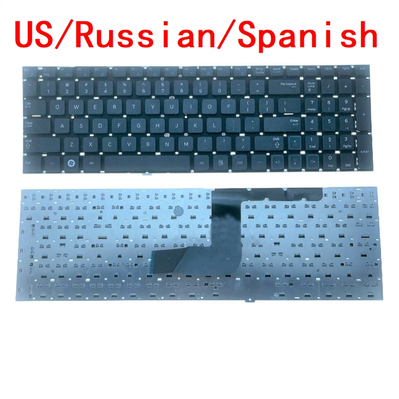 New-US-Russian-Spanish-Laptop-Keyboard-For-Samsung-RV515-RV511-E3511 ...