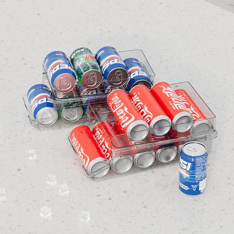 Fridge Organizer Bins Soda Can Dispenser Beverage Bottle Holder ...