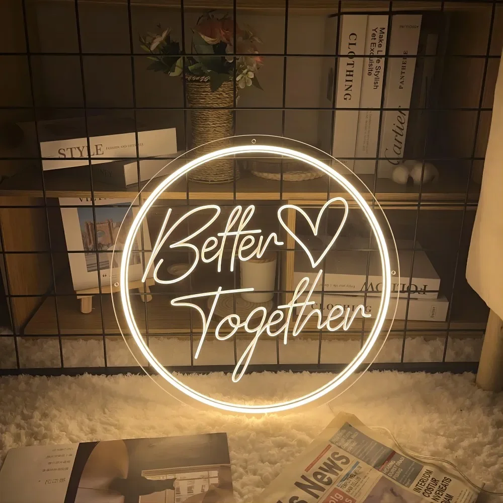 Better-Together-Neon-Sign-Carve-Personalize-Custom-Made-For-Wedding ...