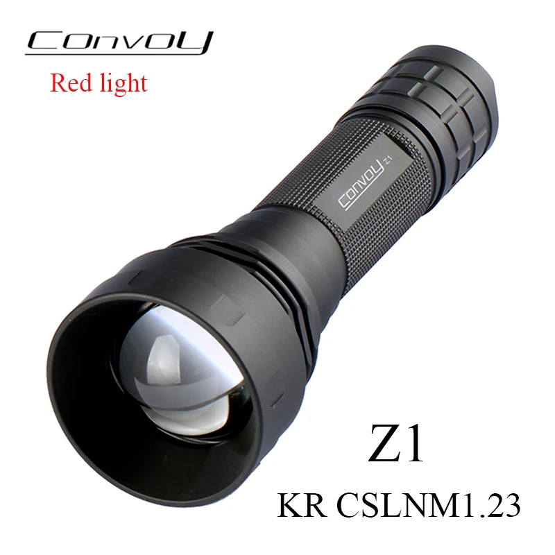 Convoy-Z1-KR-CSLNM1-23-Led-Red-Light-Flashlight-Zoomable-High-Power ...