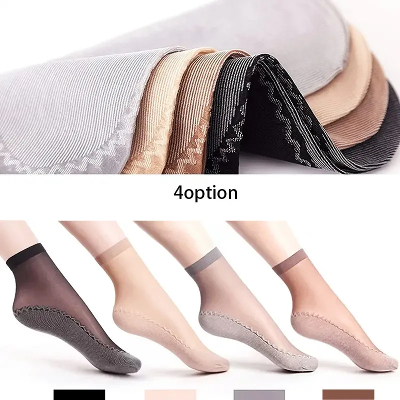 10-Pair-Socks-for-Women-Solid-Short-Socks-Leisure-Stylish-Breathable ...