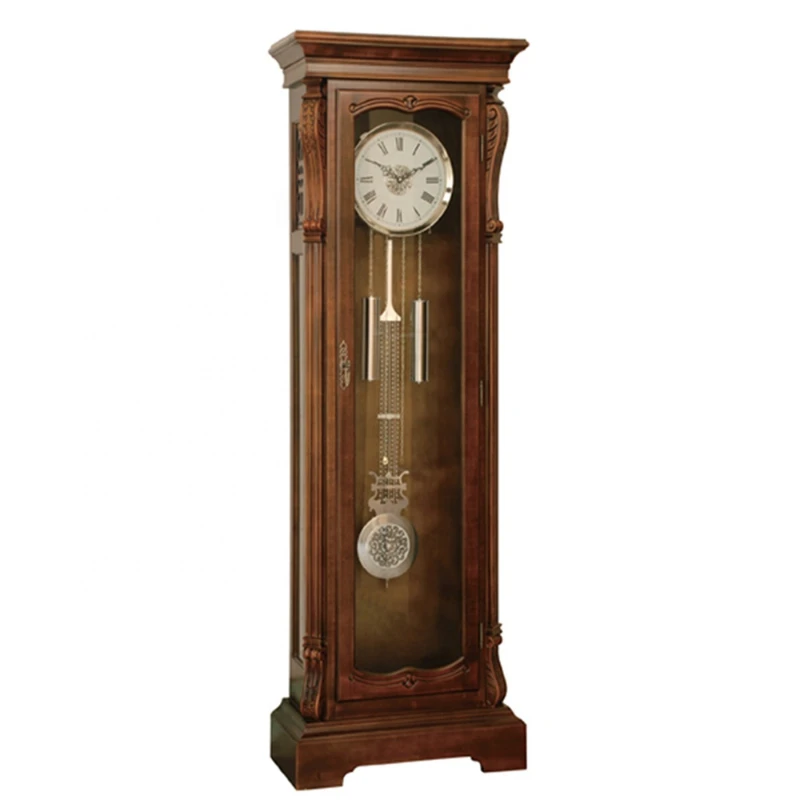 retro-wooden-chime-pendulum-grandfather-standing-clock-floor-clock-for ...
