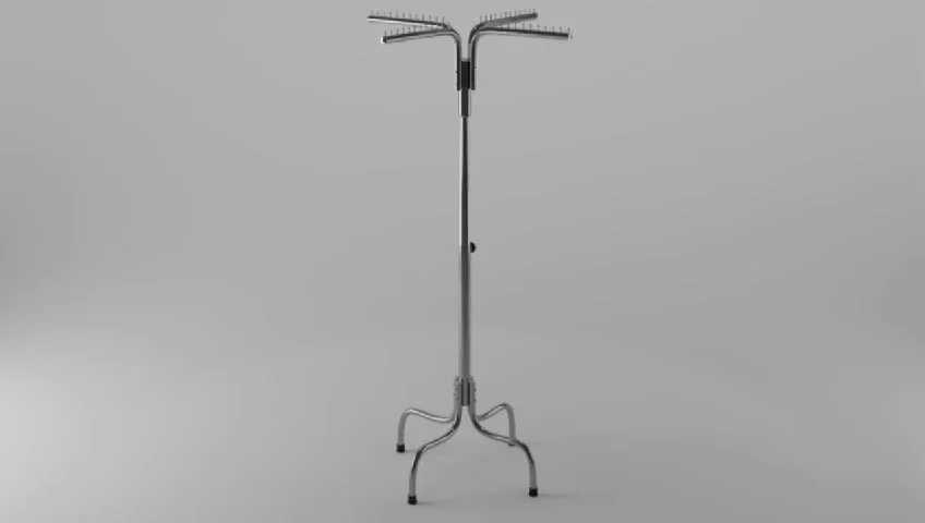 High Quality Cloth Hanging stand 48 hangers hanging capacity Black ...