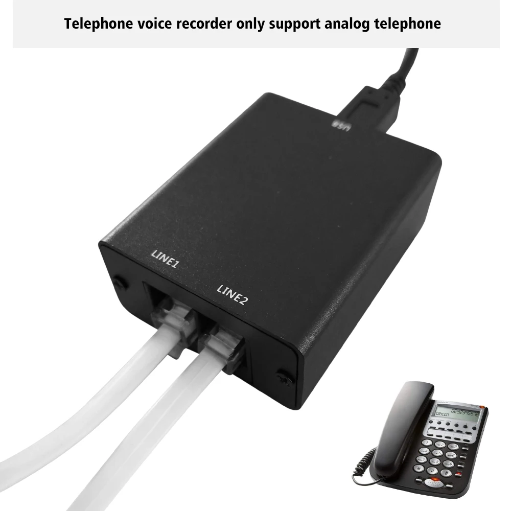 USB-Telephone-Recorder-SD-Card-Automatic-Mini-Landline-Phone-Call ...