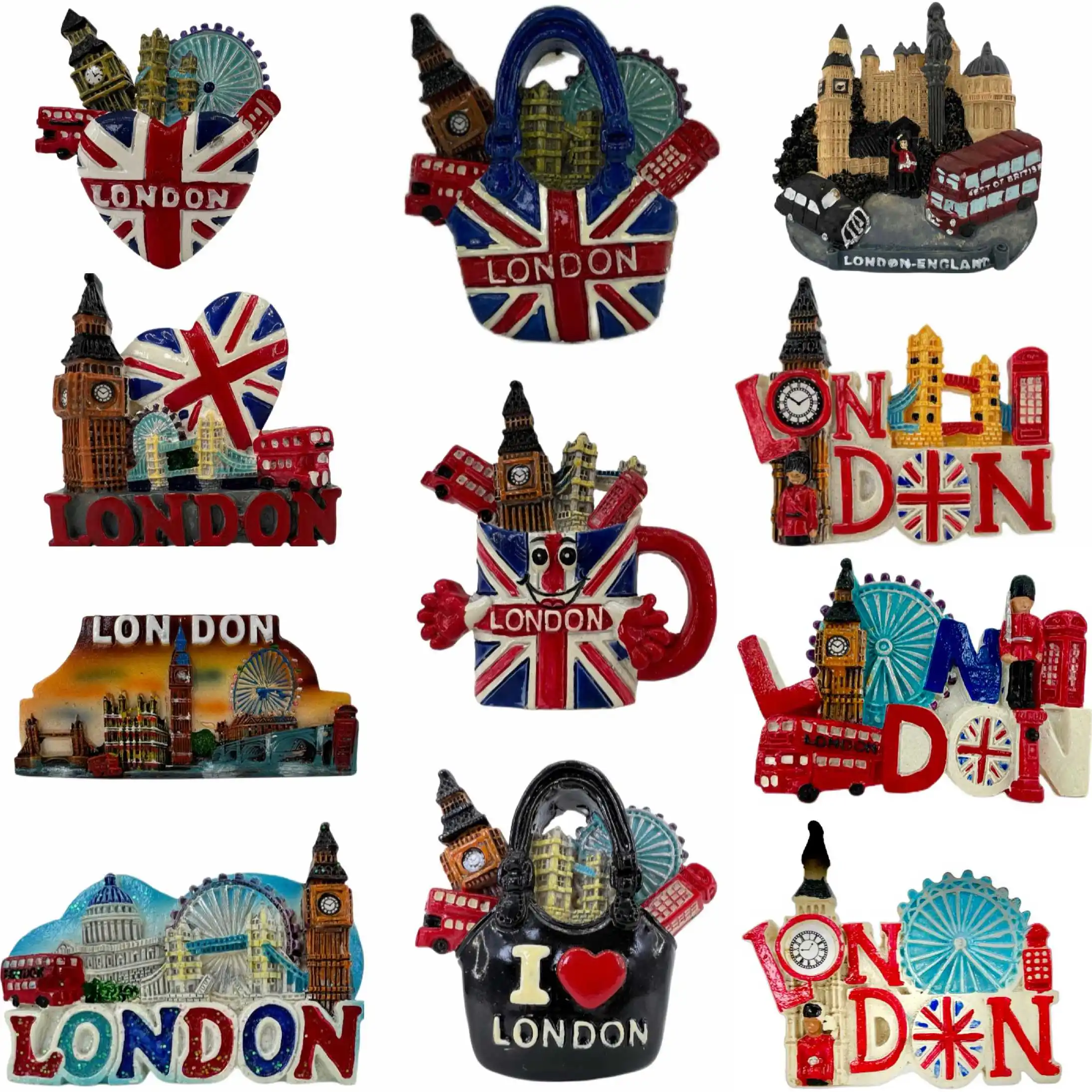 UK-Fridge-Magnets-Flag-London-Travel-Souvenirs-3D-Resin-Magnetic-Room ...