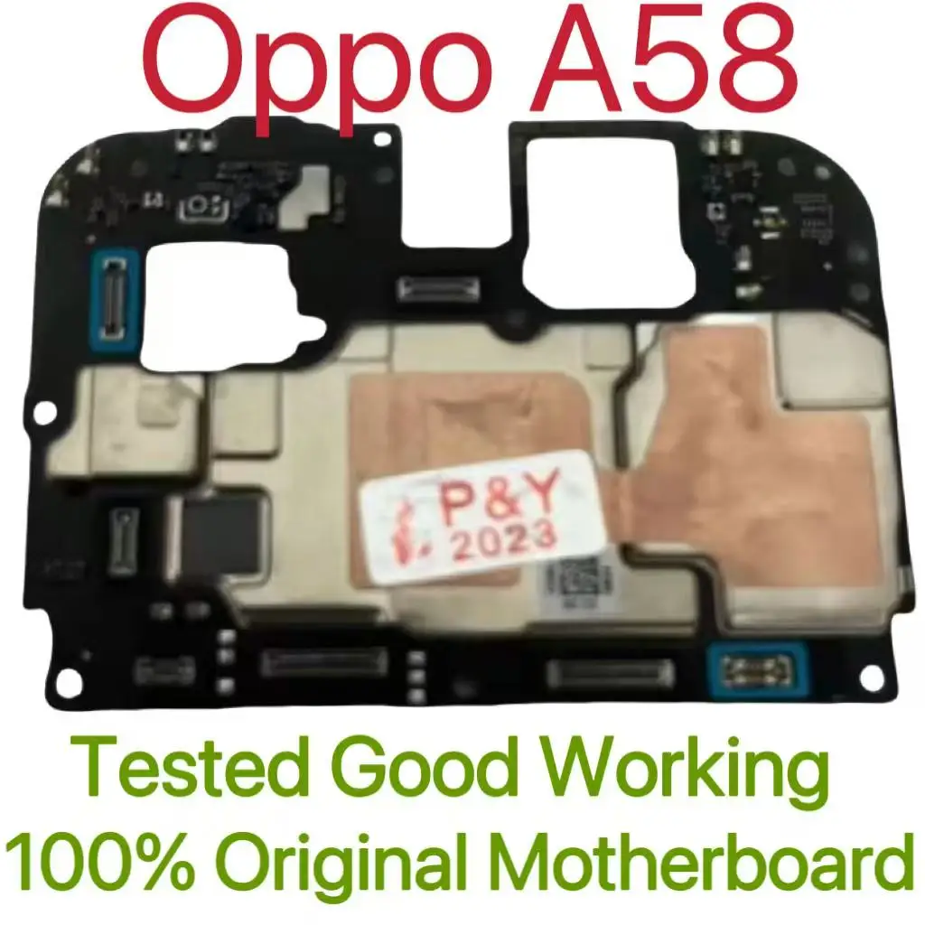 Global Version Original Unlocked Motherboard for Oppo A58 Good Work ...