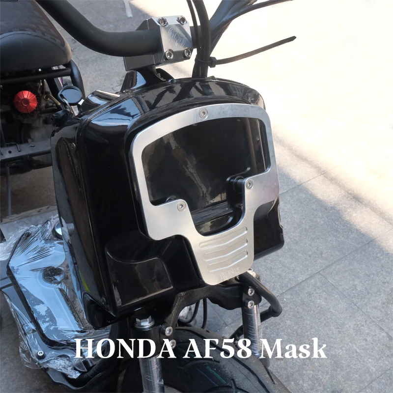Aluminum-Battery-Box-Front-Guard-Cover-Monster-Mask-Face-For-Honda ...