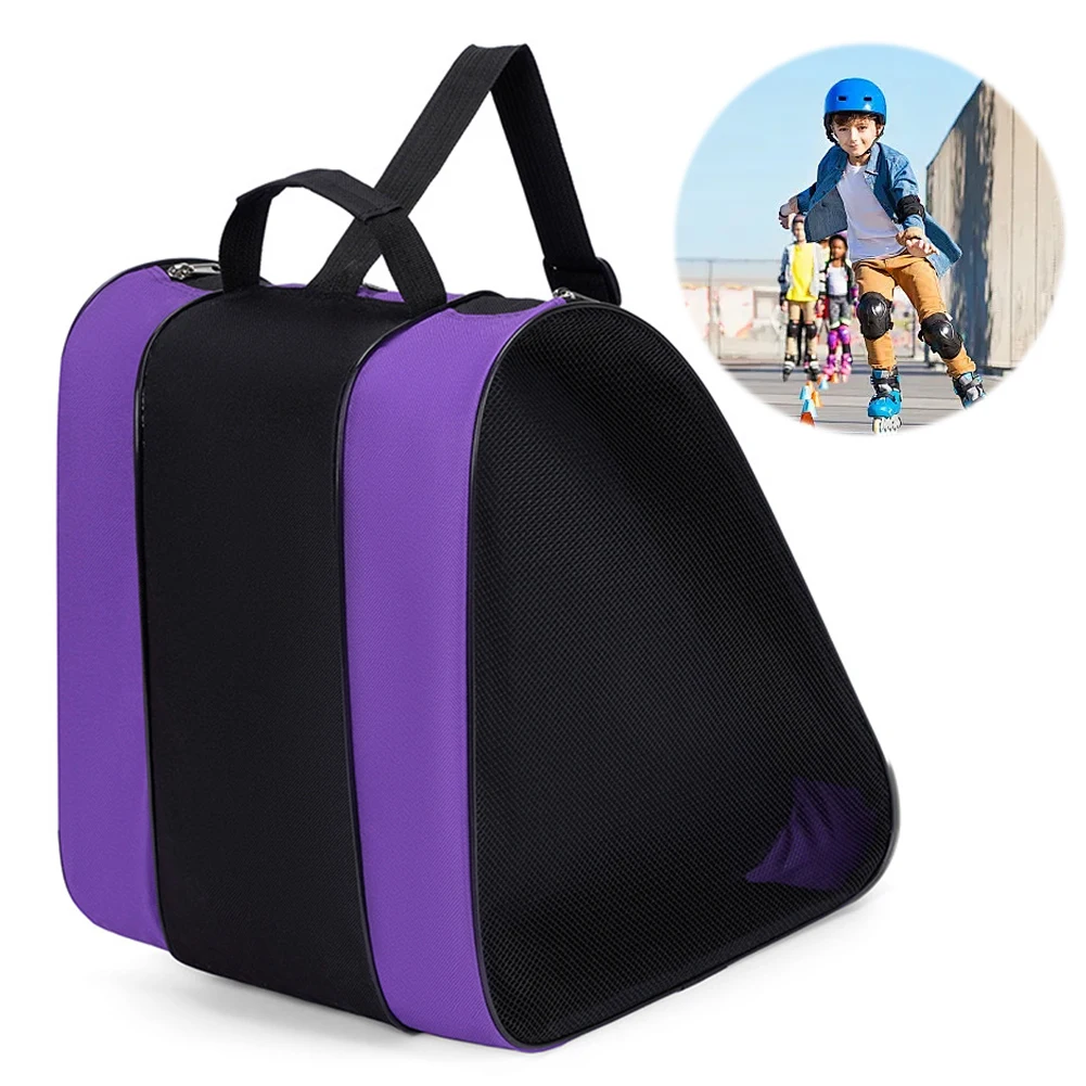 Roller Skate Bag Ski Snow Boots Bag Multi-Compartments Ice-Skating ...