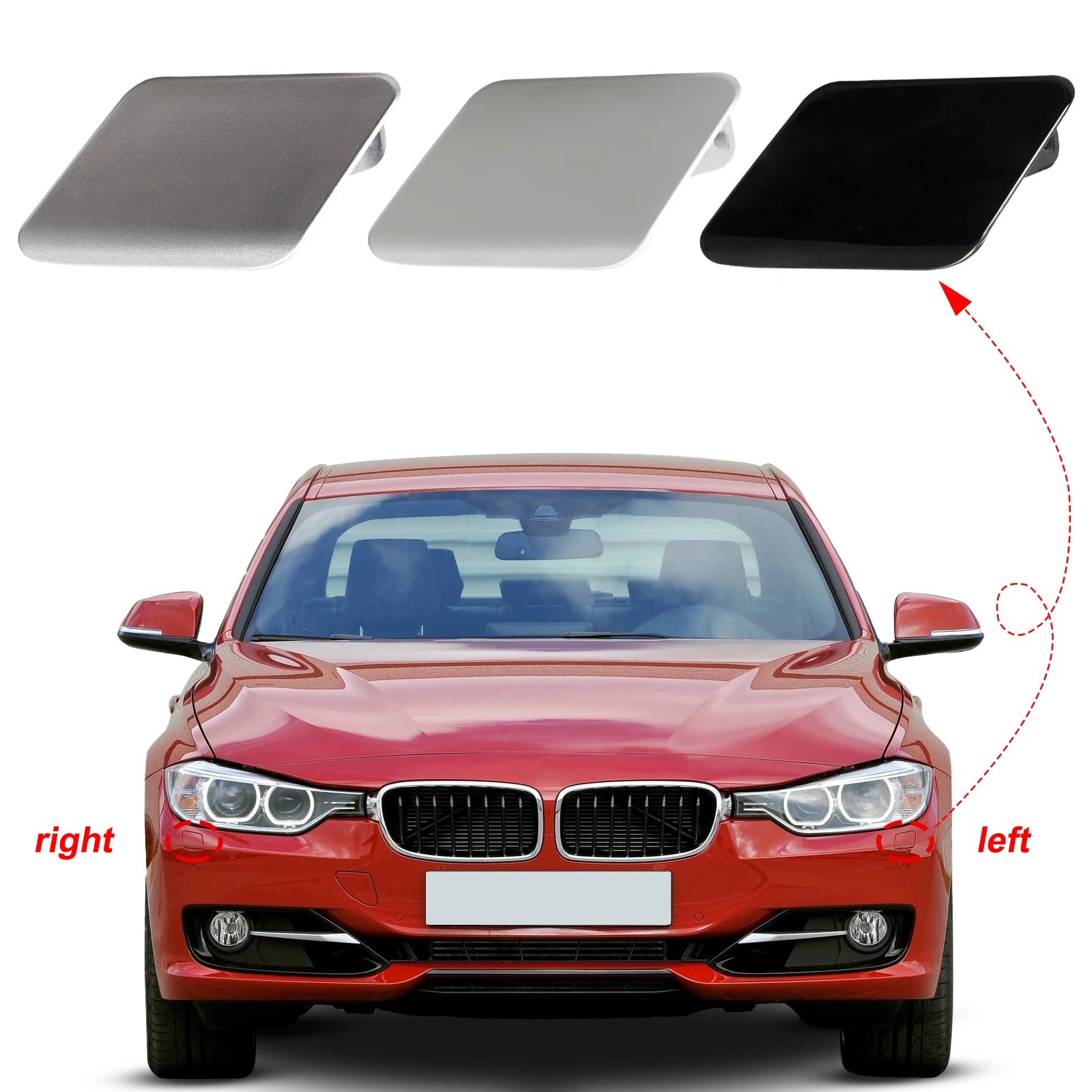 Front-Bumper-Headlight-Washer-Cover-Cap-For-BMW-F30-F31-320i-328i-335i ...