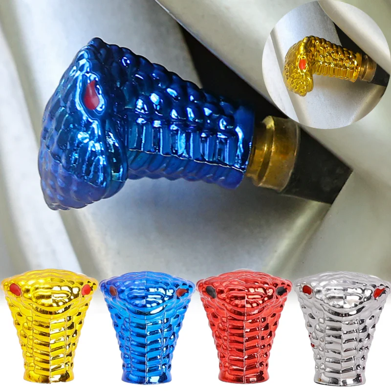 Snake-Head-Styling-Car-Tire-Cap-Decor-Wheel-Tyre-Valve-Cap-Personalized ...