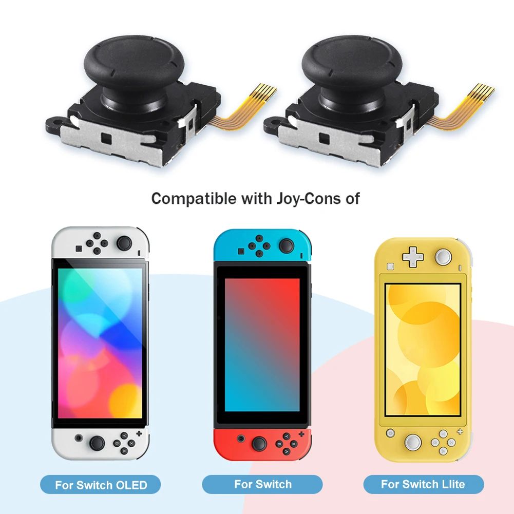 Hall-Effect-Joystick-with-Repair-Tool-Kit-Thumbstick-Caps-Thumbstick-Replacement-for-Nintendo ...