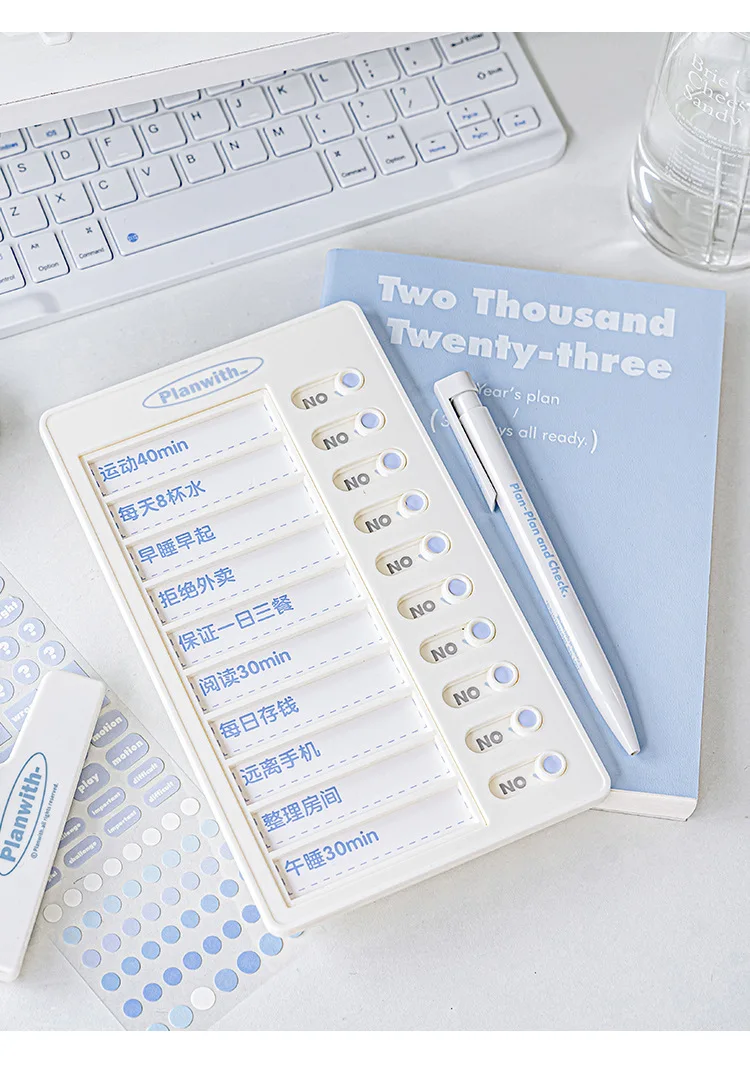 Bloc note,Tableau de planification des tâches Daliy,liste de contrôle ...