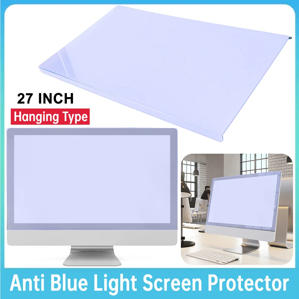 27 Inch Removable Hanging Type Screen Protector Acrylic 16:9 Anti Blue ...