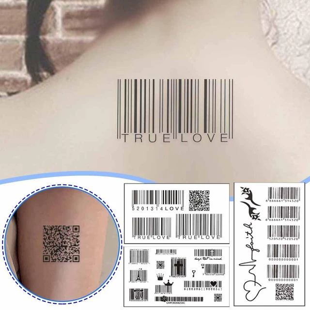 Barcode Tattoo Forearm