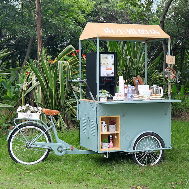Wheel Mobile Street Coffee Shop On Wheel Food Bike With, 53% OFF