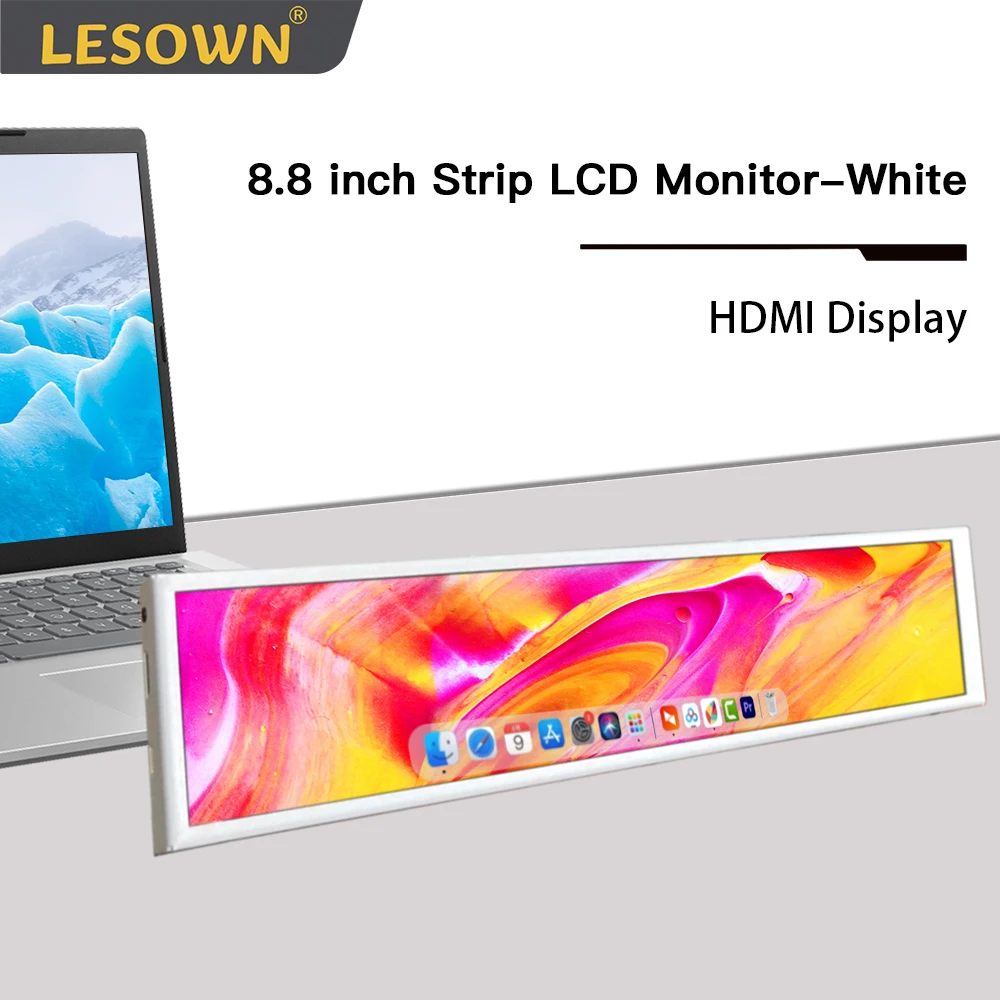 LESOWN-pantalla-t-ctil-LCD-de-barra-ancha-Monitor-Rectangular-de-8-8 ...