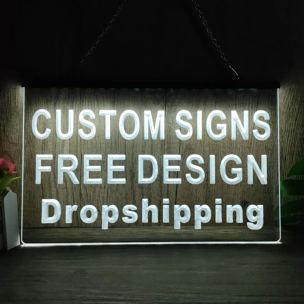 Customization-LED Neon Sign-3D Carving Wall Art for Home,Room,Bedroom ...