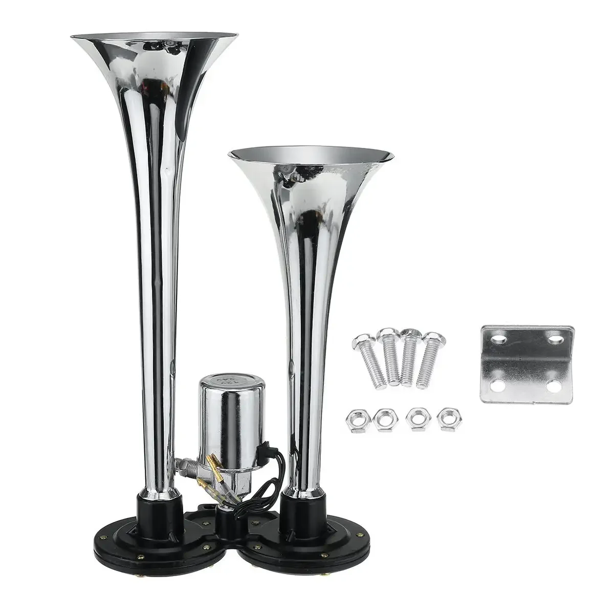 1000DB-Car-Air-Horn-Super-Loud-Tweeter-Electric-Horn-Double-Tubes-Air ...