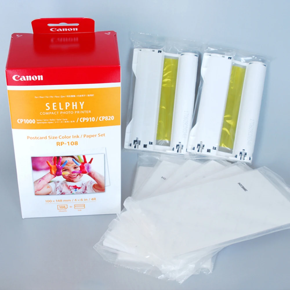 Canon-RP-108-4-6-inch-100-148mm-RP108-Photo-Paper-with-2-Ink-Cartridge ...