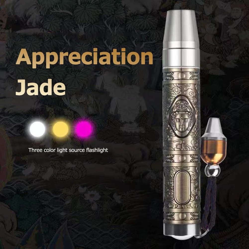 Jade Detector Light 3 Módok Azonosítása Zseblámpa Ultraibolya Alumínium ...